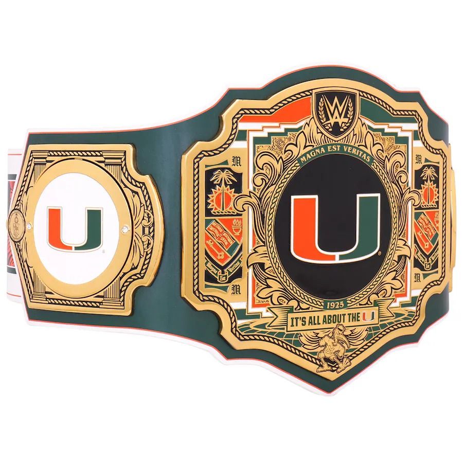 Miami Hurricanes WWE Championship Legacy Title Belt – Replica – PRO WWE ...